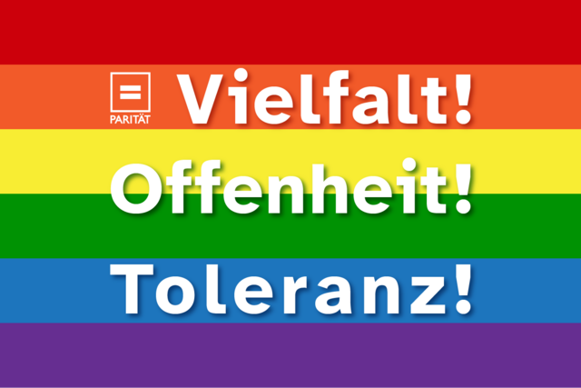 Vielfalt! Offenheit! Toleranz! - Pride in Berlin | Wir sind Parität